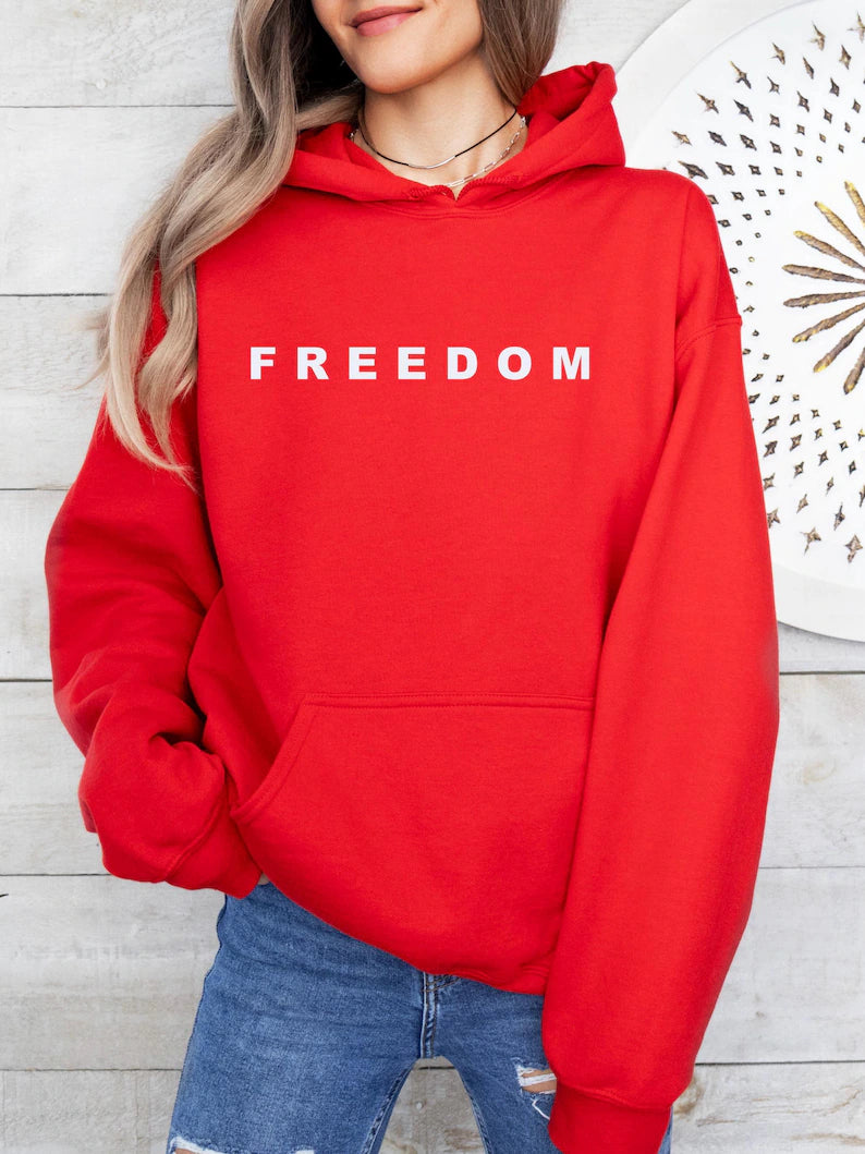 -Red Freedom Hoodie- – Xceed Limitz